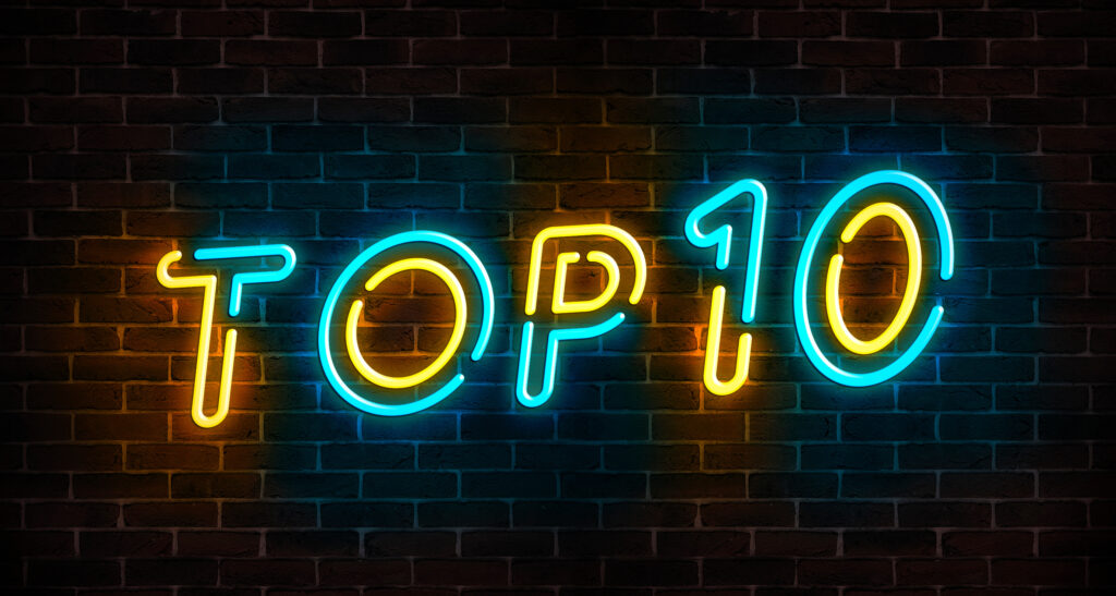 2022年8月28日ｰ9月10日 TOP10 - ashinavi